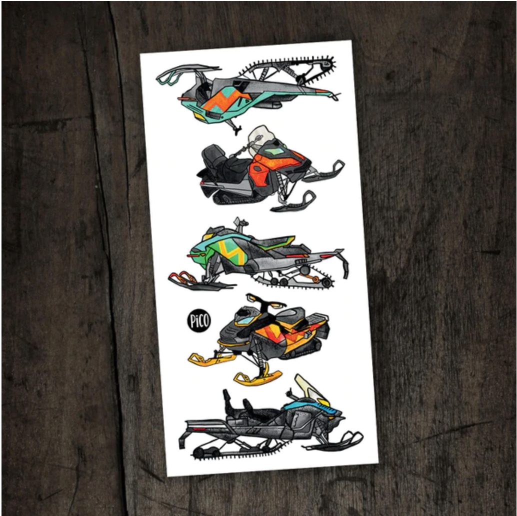 Pico's "Snowmobiles" Tattoo | Coussins etc
